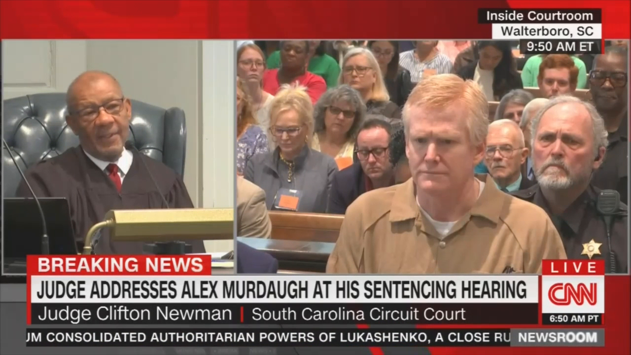 Judge Newman Sentences Murdaugh After a 'Particularly Troubling' Murder ...