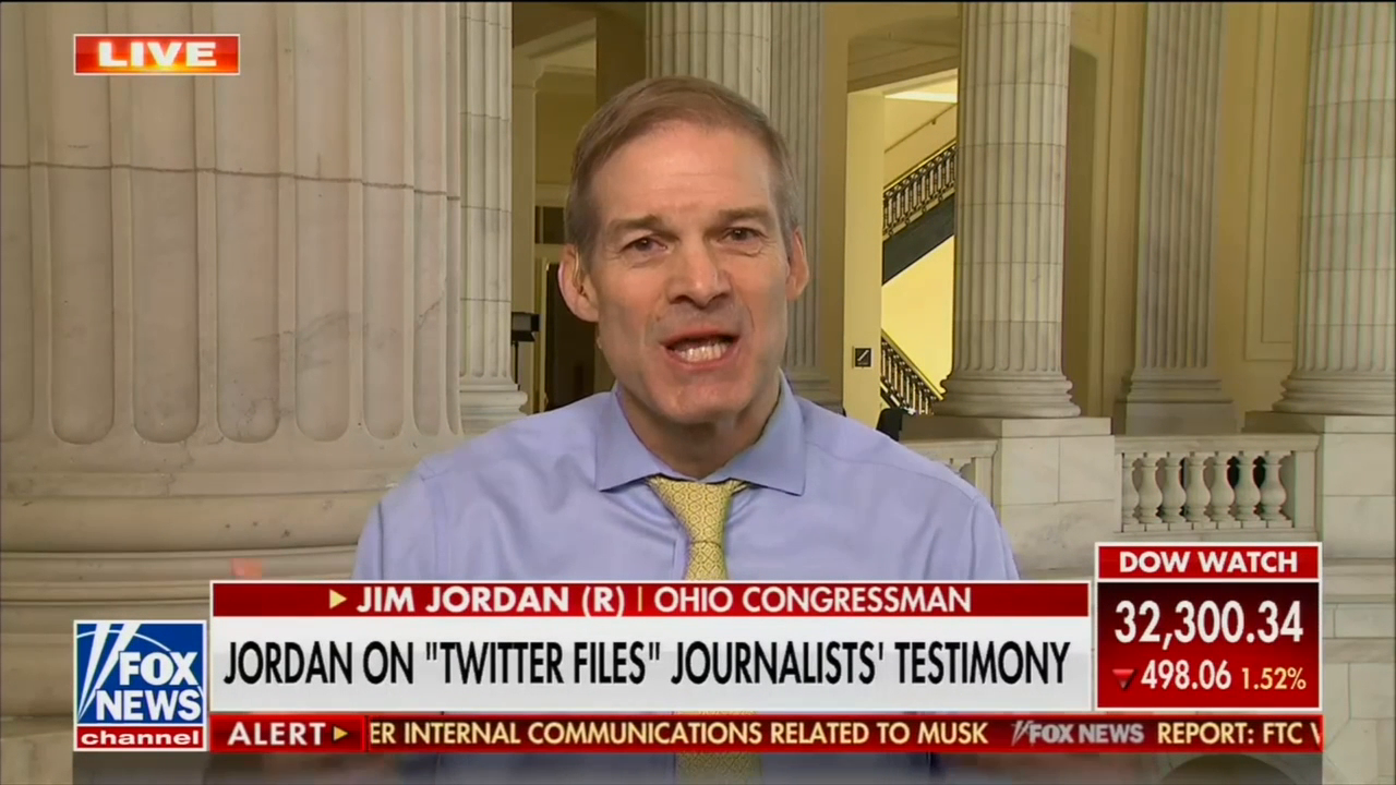 Rep. Jim Jordan: ‘God Bless Elon Musk’