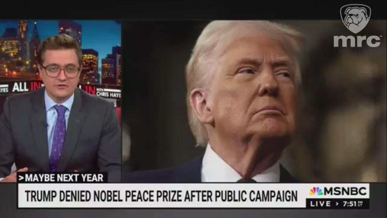Hayes Dubs Peace Prize Winner a 'Weird' 'Consolation Prize' For Trump
