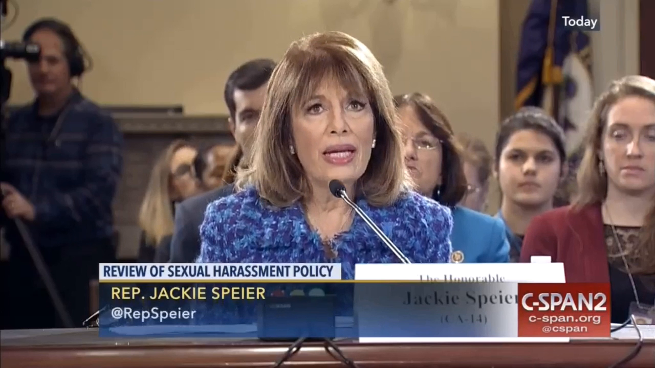 Rep. Speier: Two Sitting Members of Congress Have Engaged in Sexual ...